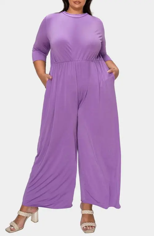 L I V D Wide-leg Jumpsuit - Lilac