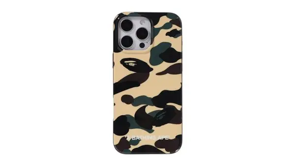 A BATHING APE 1st Camo Iphone 16 Pro Max Case - Yellow