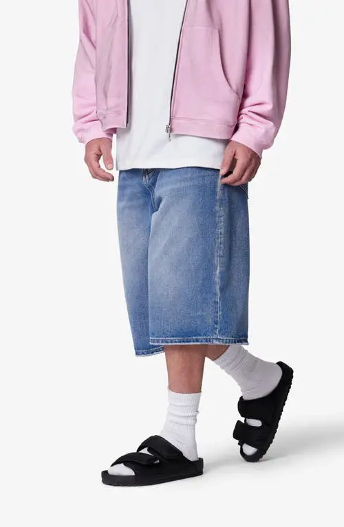 Mnml Ultra Baggy Denim Shorts - Medium Blue