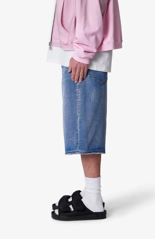 Mnml Ultra Baggy Denim Shorts - Medium Blue