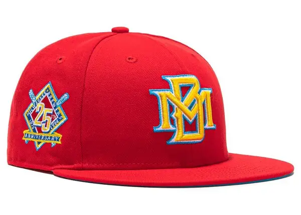 New Era Milwaukee Brewers 25th Anniversary Hat - Red