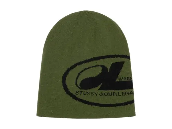 StÜssy X Our Legacy Work Shop Oval Skullcap - Army