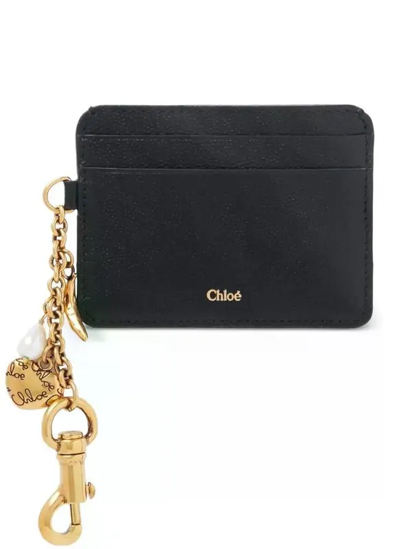 Chloé Charm-detail Cardholder - Black