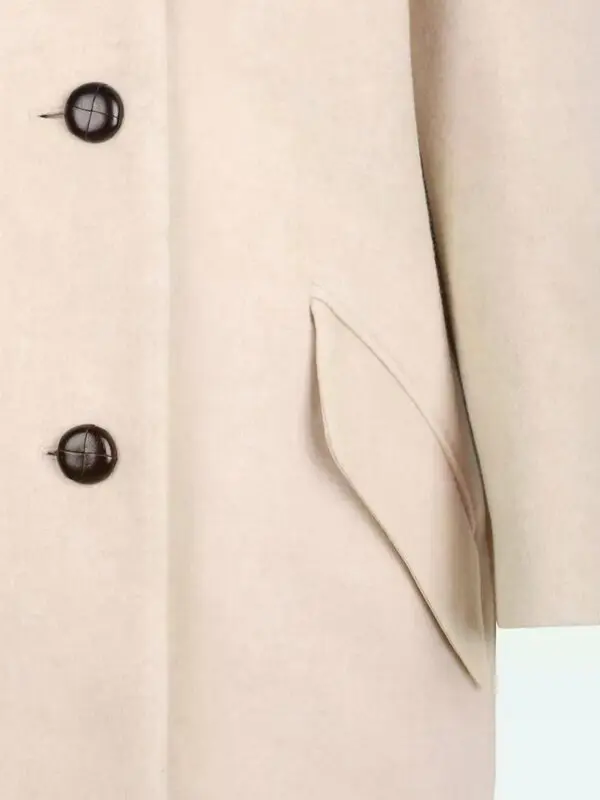 Isabel Marant Étoile Button-fastening Flap-pockets Single-breasted Coat - Neutrals
