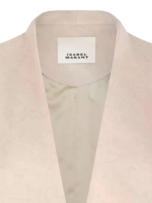 Isabel Marant Étoile Button-fastening Flap-pockets Single-breasted Coat - Neutrals