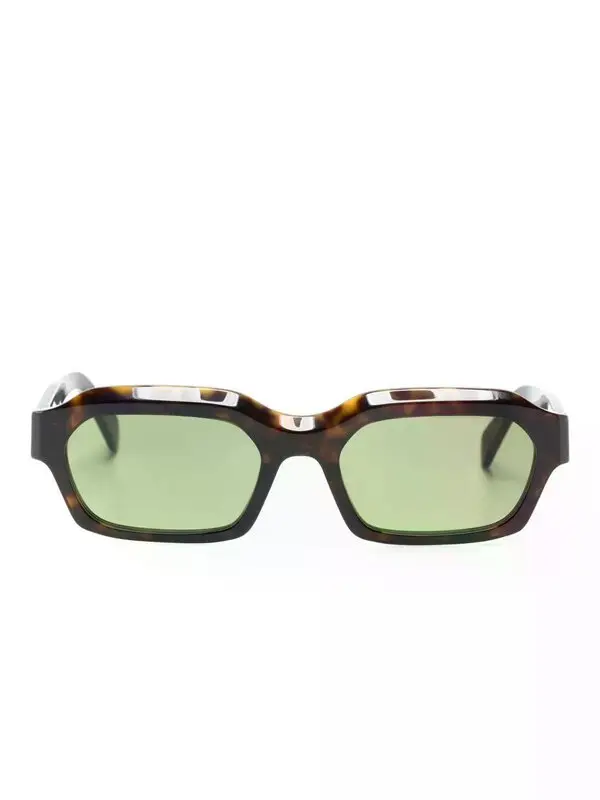 RETROSUPERFUTURE Boletus Geometric-frame Sunglasses - Brown