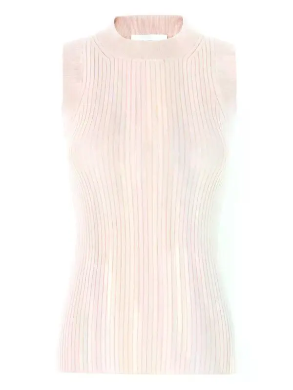 Sportmax Ribbed Sleeveless Top - Pink