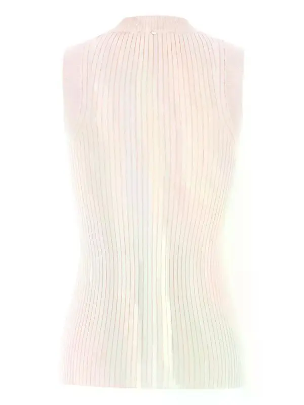 Sportmax Ribbed Sleeveless Top - Pink