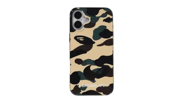 A BATHING APE 1st Camo Iphone 16 Plus Case - Yellow