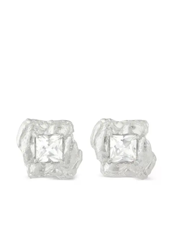 LOVENESS LEE Jaqui Sapphire Sterling Earrings - Silver