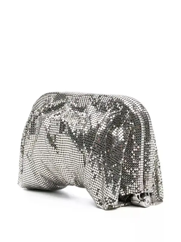 Benedetta Bruzziches Mini Chain-strap Clutch Bag - Silver
