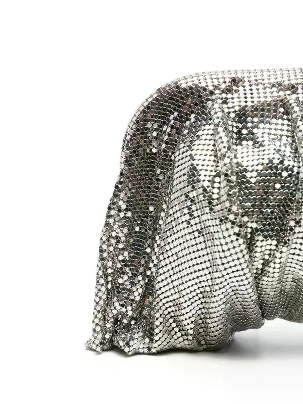 Benedetta Bruzziches Mini Chain-strap Clutch Bag - Silver