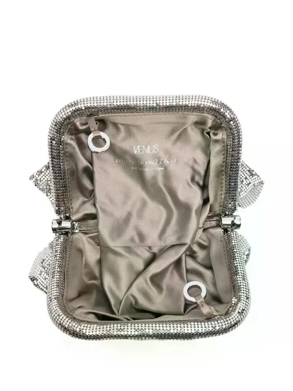 Benedetta Bruzziches Mini Chain-strap Clutch Bag - Silver