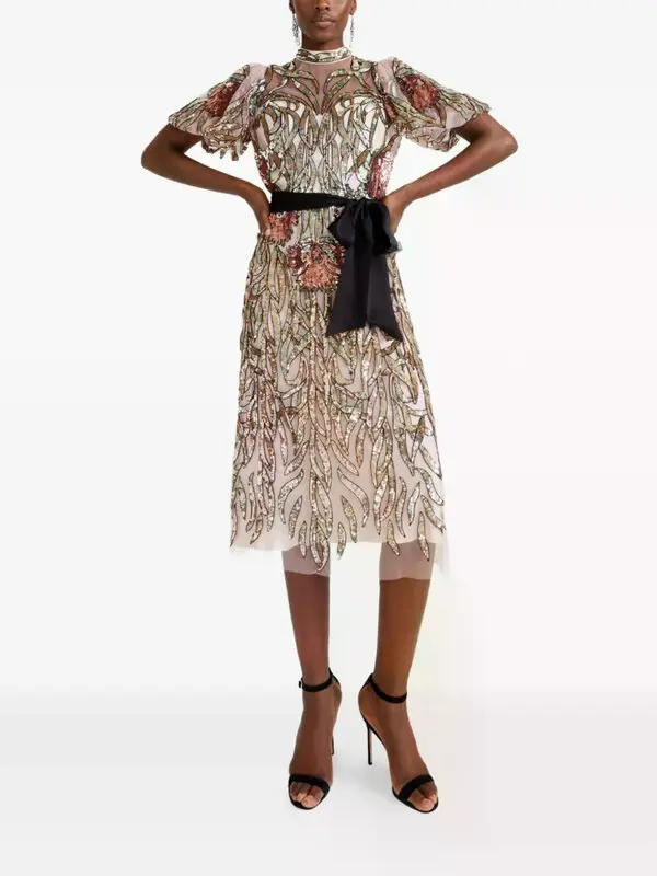 TEMPERLEY LONDON Suzani Sequin-embellished Midi Dress
