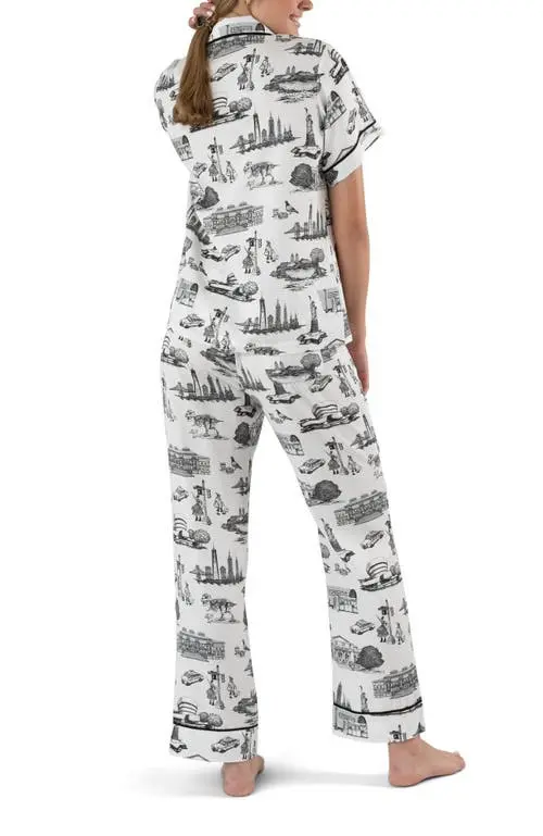 KATIE KIME Printed Pants Set - Black