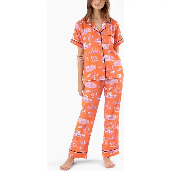 KATIE KIME Printed Pants Set - Orange