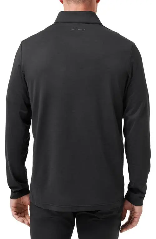 Travis Mathew Quarter Zip Pullover - Black