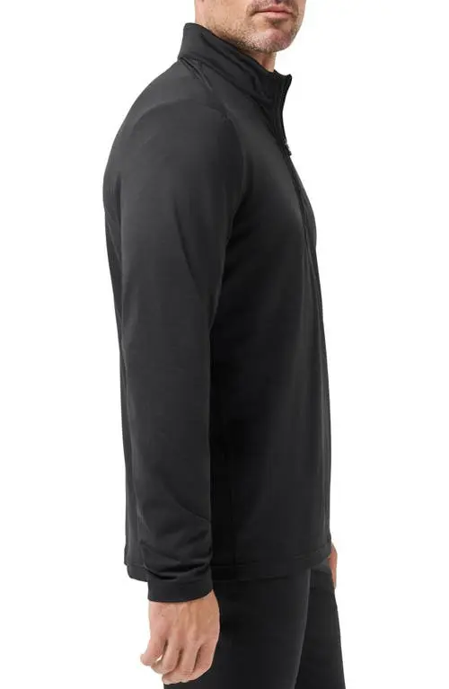 Travis Mathew Quarter Zip Pullover - Black