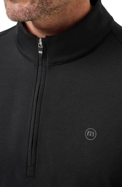 Travis Mathew Quarter Zip Pullover - Black