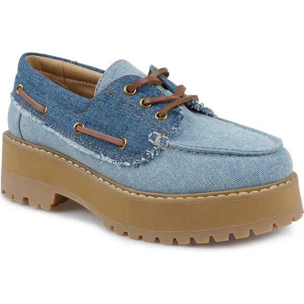 CANDIE'S Biz Platform Loafer - Blue