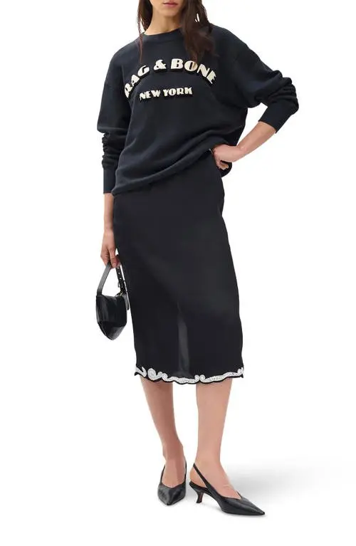 Rag & Bone Oversized Logo Graphic Sweatshirt