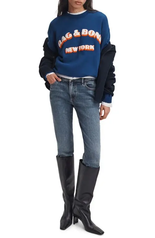 Rag & Bone Oversized Logo Graphic Sweatshirt