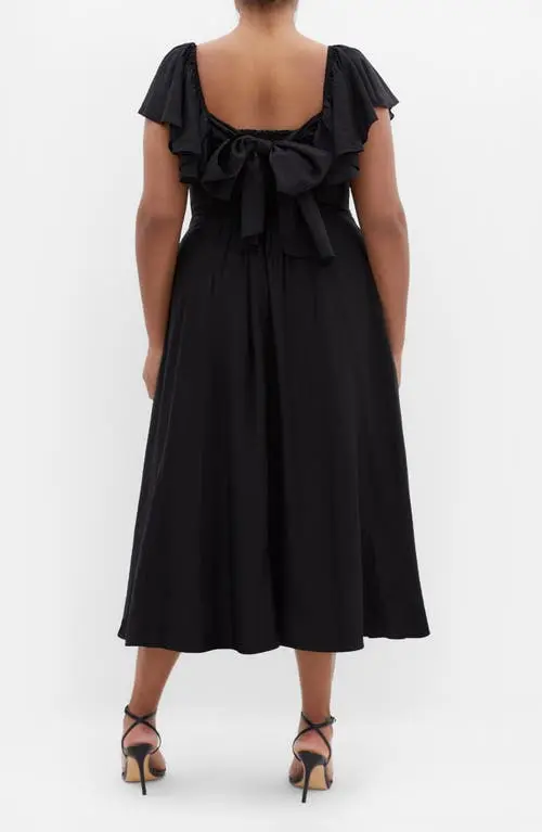 City Chic Alisa Tie Front Dress
