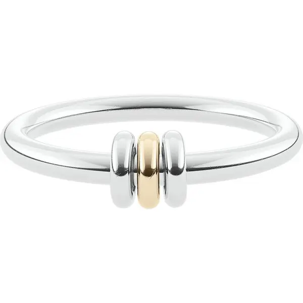 SPINELLI KILCOLLIN Sirius Mixed Metal Linked Ring - Silver