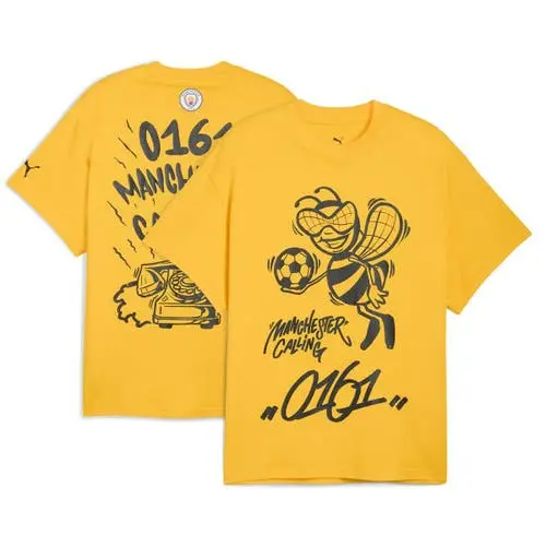 PUMA Manchester City 2025 Fifa Club World Cup Hoops T-shirt - Yellow