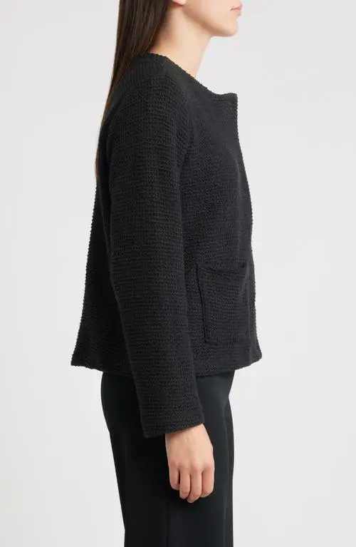 Eileen Fisher Textured Organic Cotton Jacket