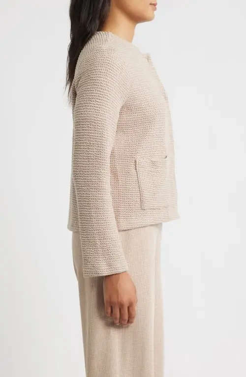 Eileen Fisher Textured Organic Cotton Jacket