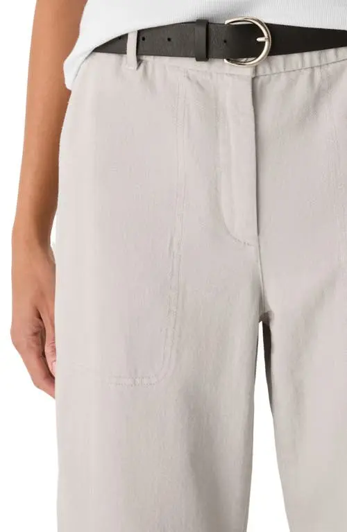 Eileen Fisher Organic Cotton Ankle Barrel Leg Pants