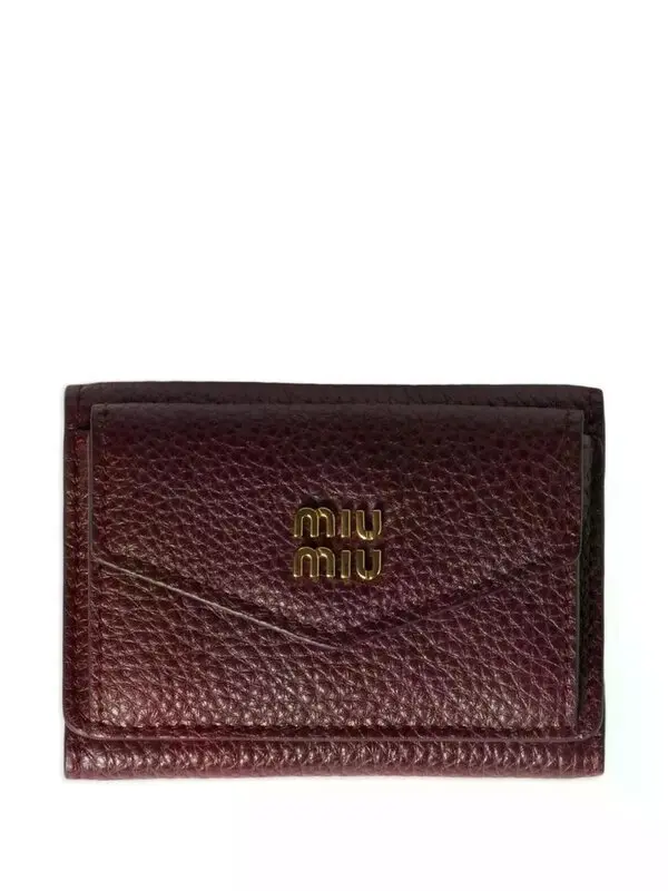 Miu Miu Small Leather Wallet - Red