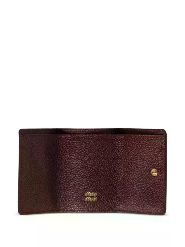 Miu Miu Small Leather Wallet - Red
