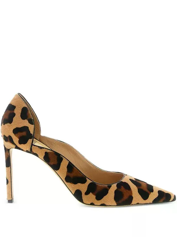 FRANCESCO RUSSO 95mm Leopard Pony-hair Pumps