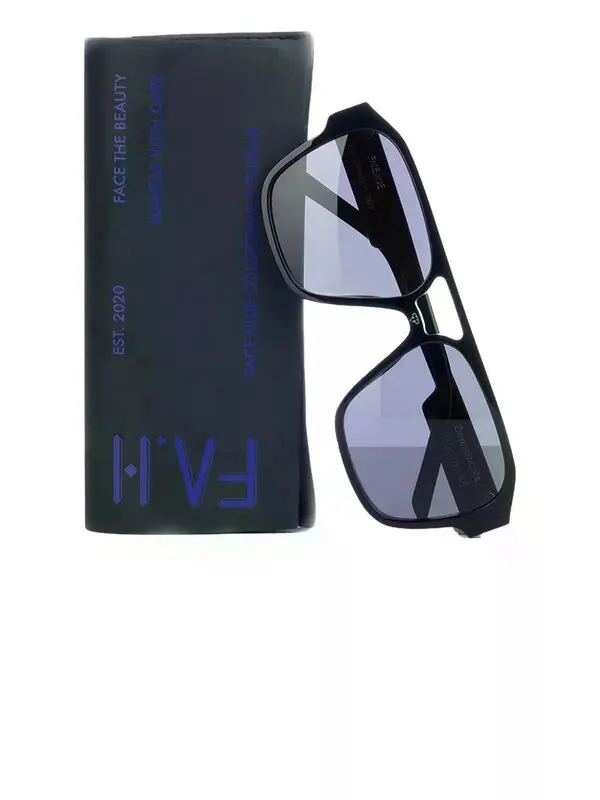 FACE.HIDE Double-bridge Rectangle Sunglasses