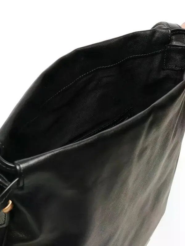 Pinko Drawstring Leather Shoulder Bag
