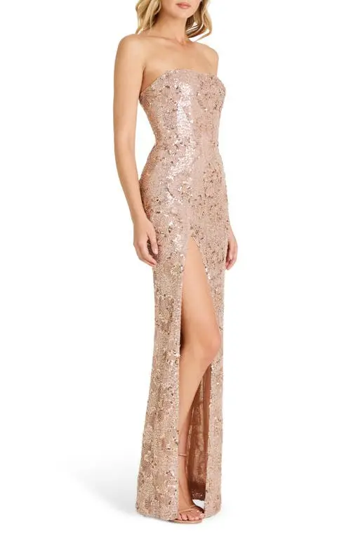 HELSI Lola Sequin Strapless Gown