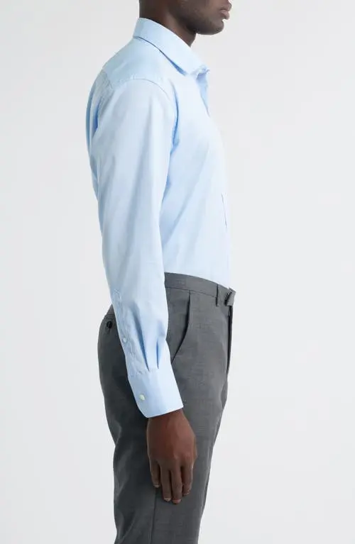 ETERNA Cover Modern Fit Non-iron Cotton Cover Shirt - Sky