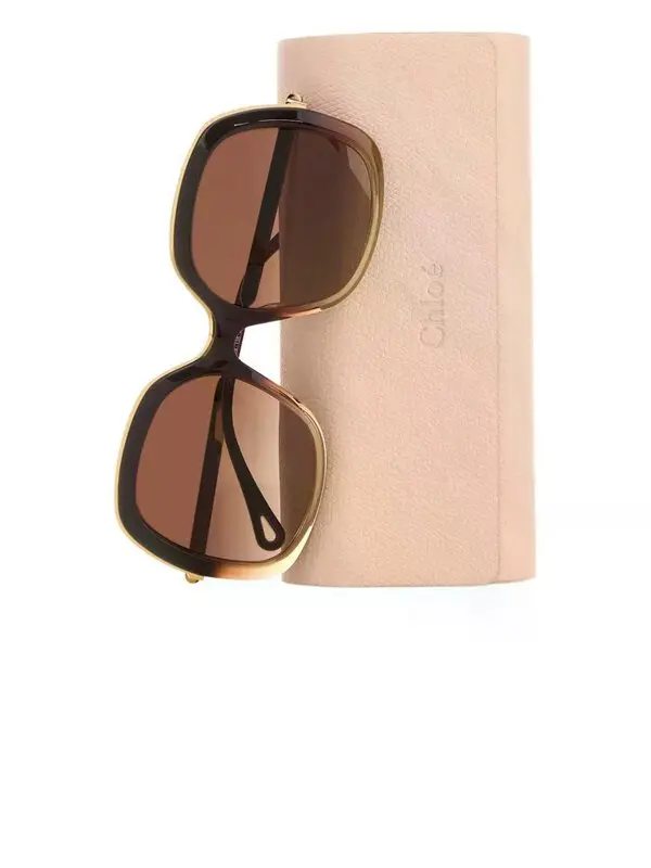 Chloé Square-frame Sunglasses - Brown