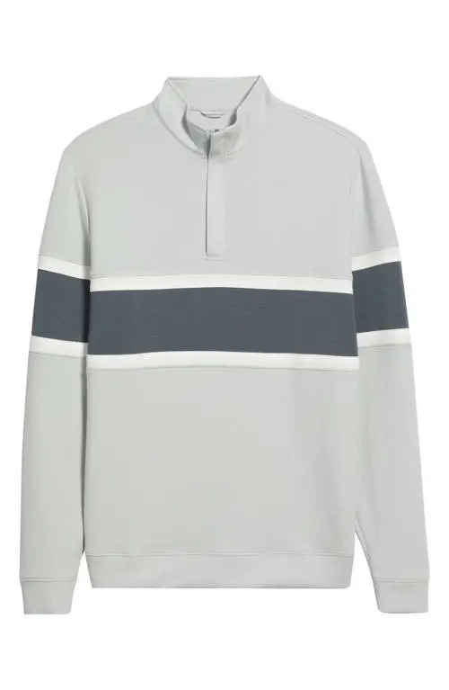 SWANNIES Owen Chest Stripe Quarter Zip - Glacier-graphite