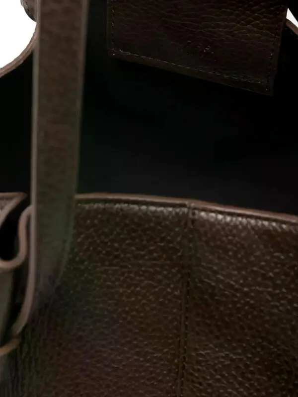Yuzefi Mochi Leather Shoulder Bag - Brown