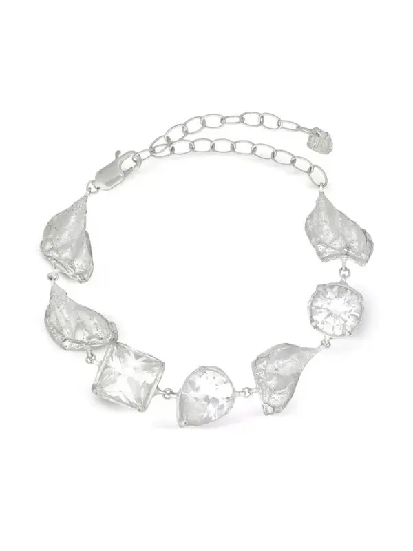 LOVENESS LEE Eda Textured Sapphire Bracelet - Silver