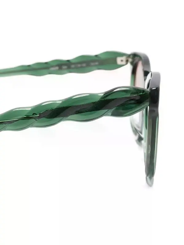MEGANE AND ME Olive Round-frame Sunglasses