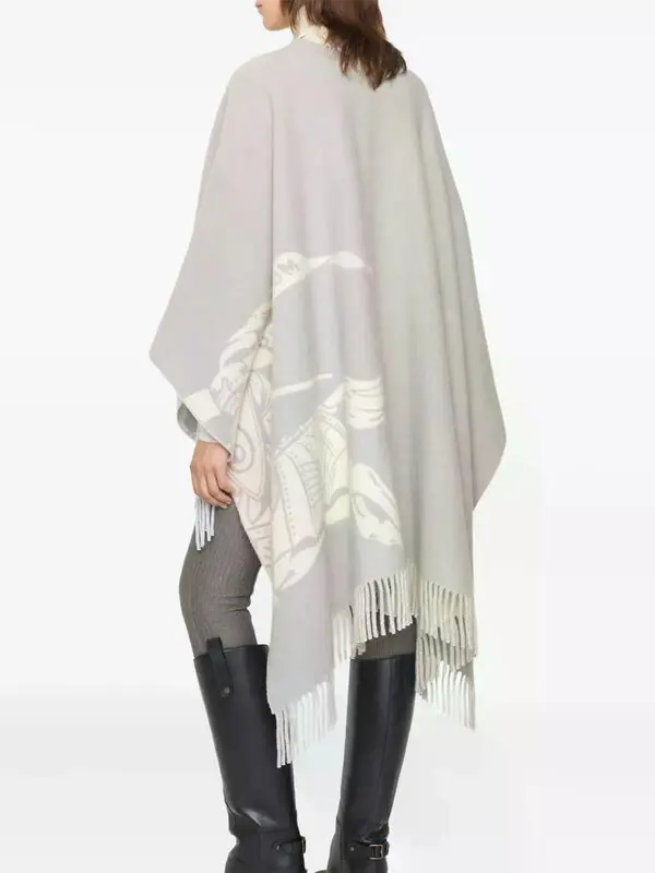 Burberry Wool Blend Scarf - Grey