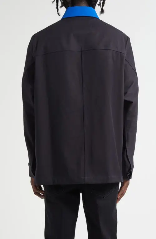 Givenchy Paris Embroidered Cotton Button-up Overshirt