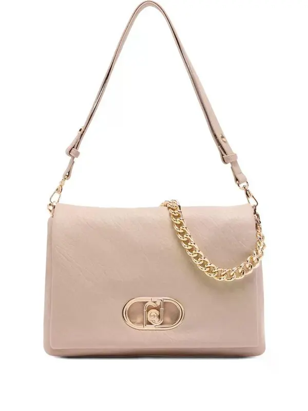 Liu Jo Logo-plaque Chain-strap Shoulder Bag - Neutrals