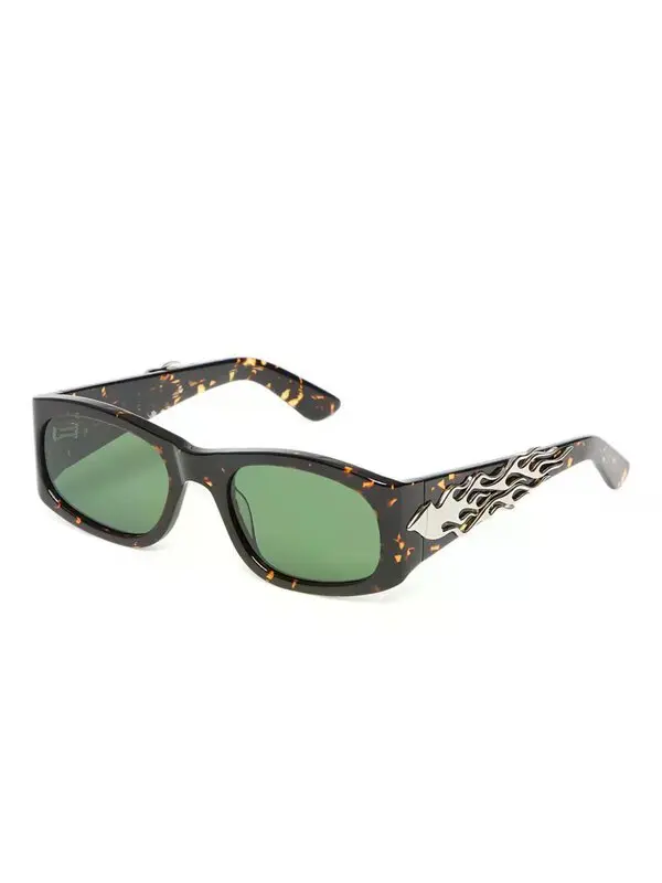 PLEASURES X Akila Eazy Rectangle-frame Sunglasses