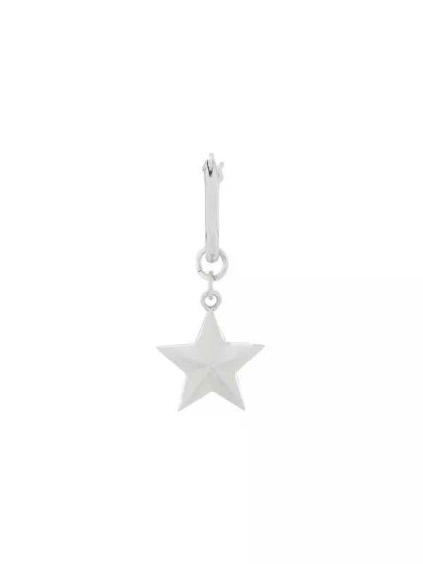 TRUE ROCKS Mini Star Hoop Earring - Silver