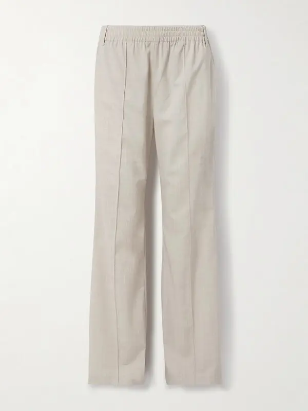 Tibi Scottie Woven Pants - Neutrals